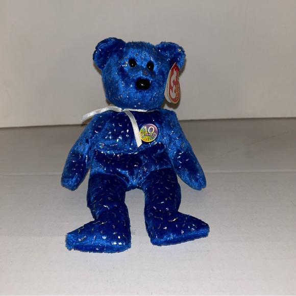 Ty | Toys | Ty Vintage Beanie Babies Year Anniversary Dark Blue Decade ...